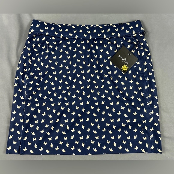 Belyn Key | Skirts | Belyn Key Golf Skort Butterfly Print Small Blue ...